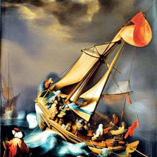 "Overboard" - AI Generated Artwork - NightCafe Creator