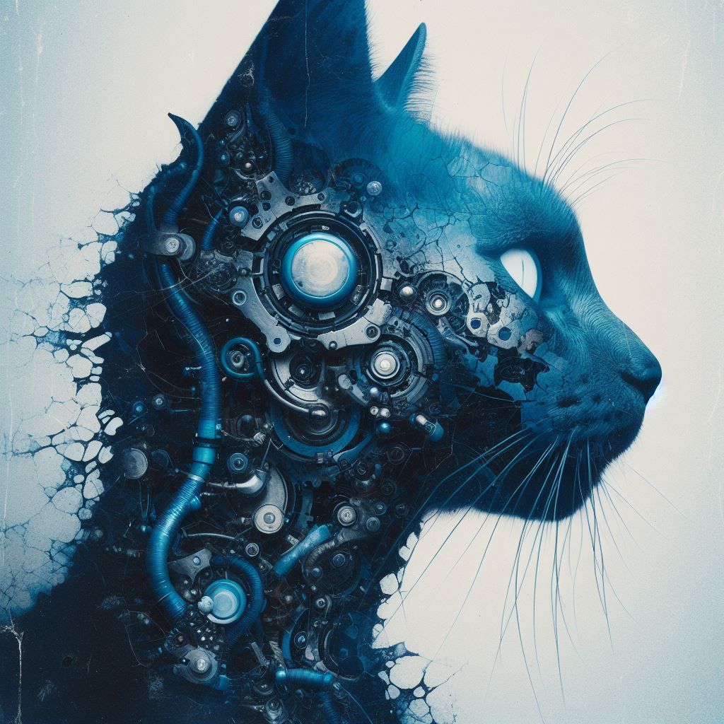 Bionic cat - AI Generated Artwork - NightCafe Creator