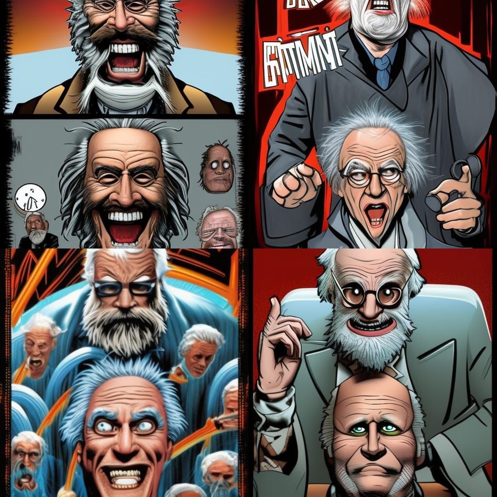 old mad scientist man face - AI Generated Artwork - NightCafe Creator