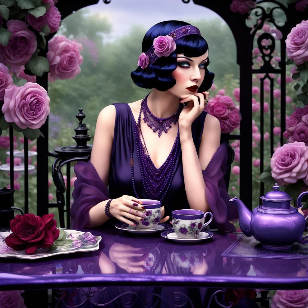 1920s Aquarius Flapper - AI Generated Artwork - NightCafe Creator