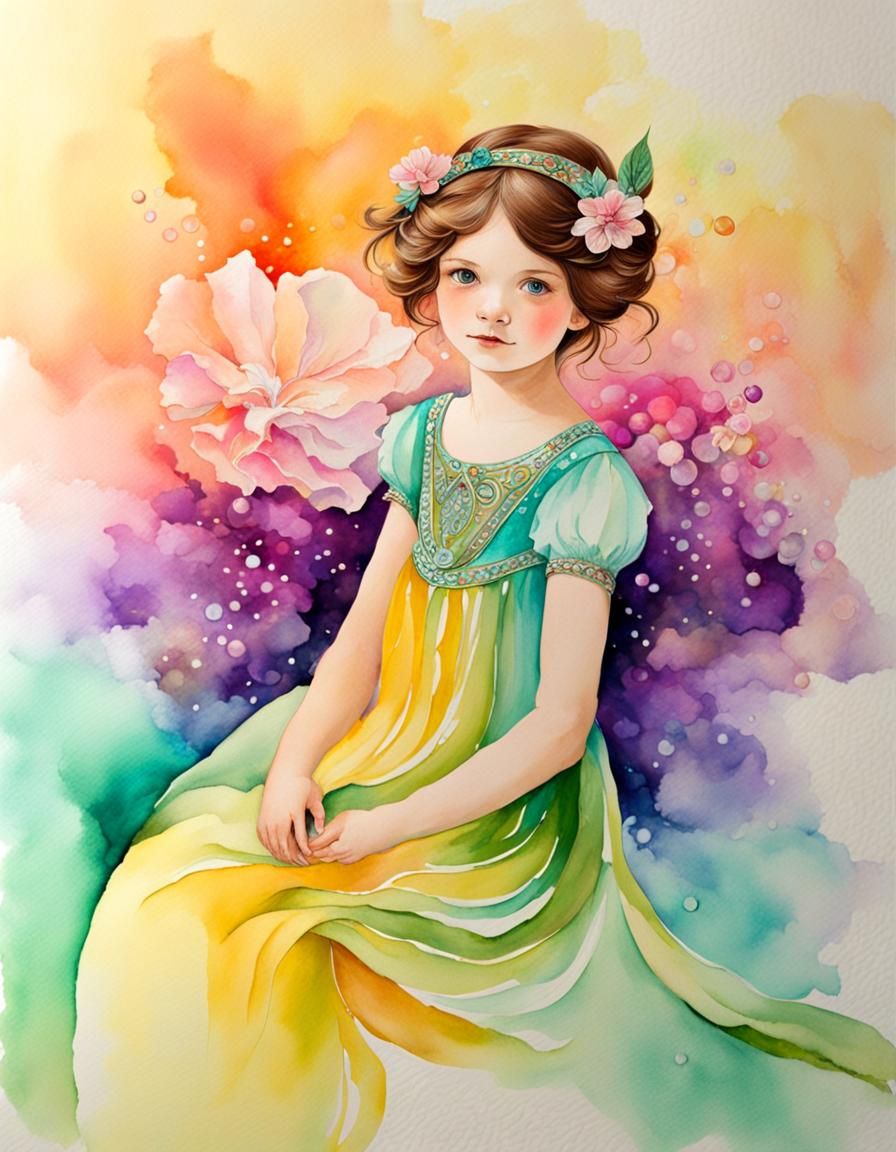 Little girl - AI Generated Artwork - NightCafe Creator