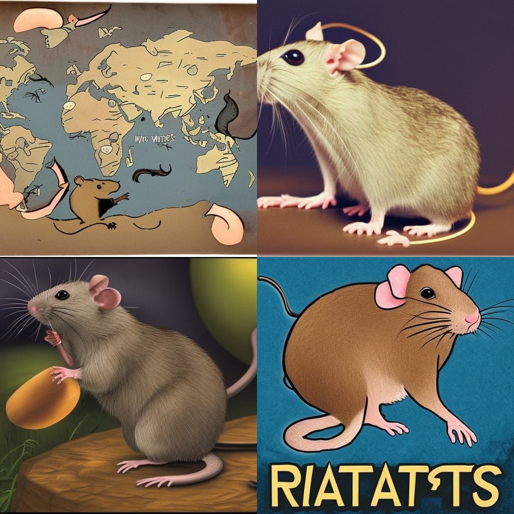 Rats verses the world - AI Generated Artwork - NightCafe Creator