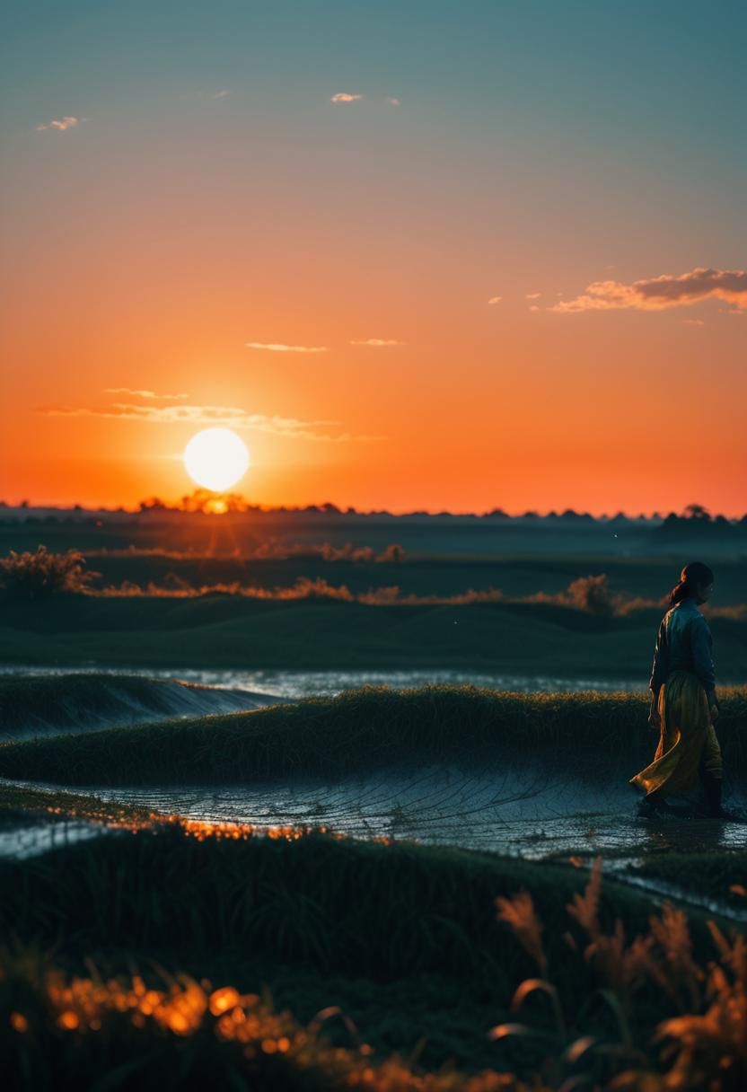 Walking in the swamp land - AI Generated Artwork - NightCafe Creator