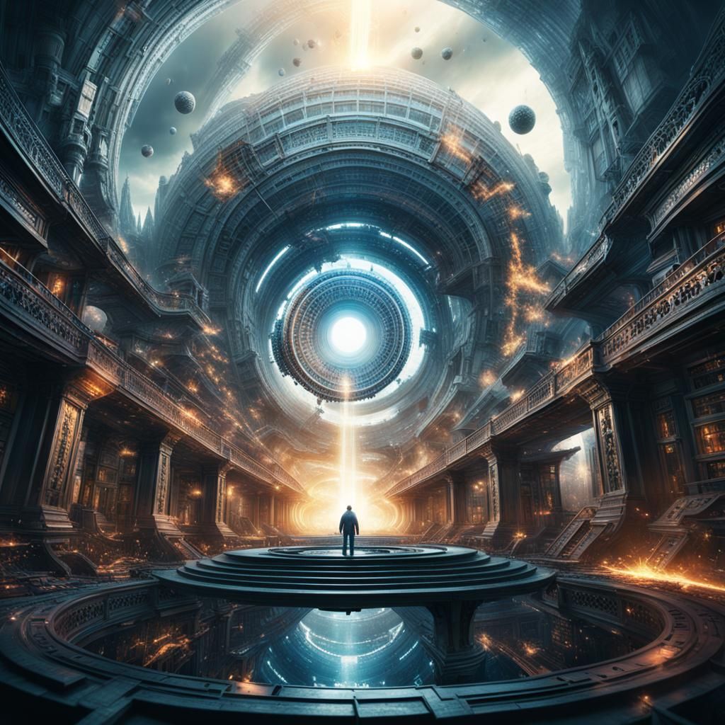 Vortex of Time and Space - AI Generated Artwork - NightCafe Creator