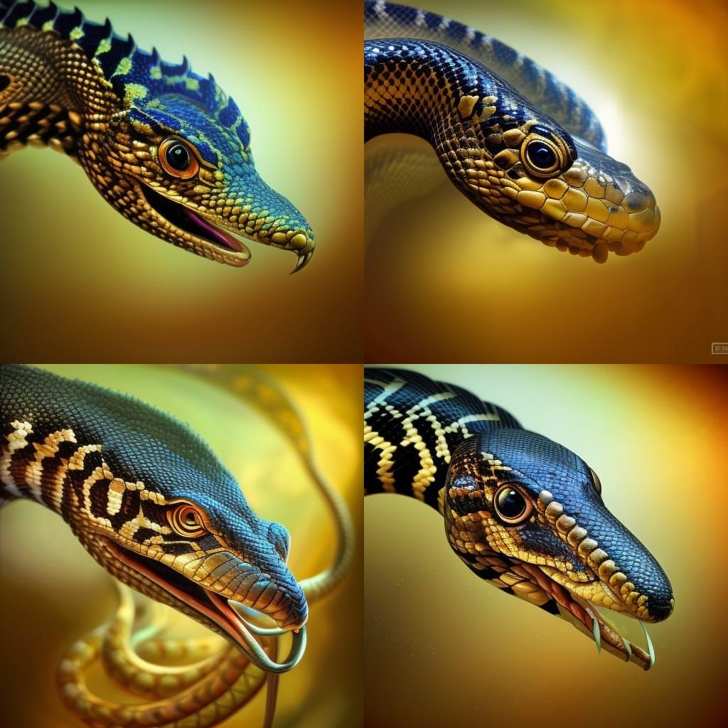 Some very snakey snakes - AI Generated Artwork - NightCafe Creator