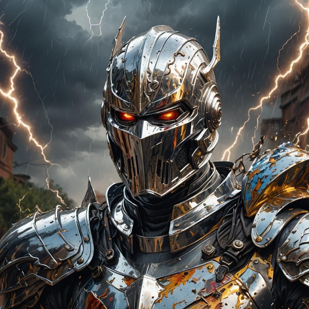 Chrome Knight - AI Generated Artwork - NightCafe Creator