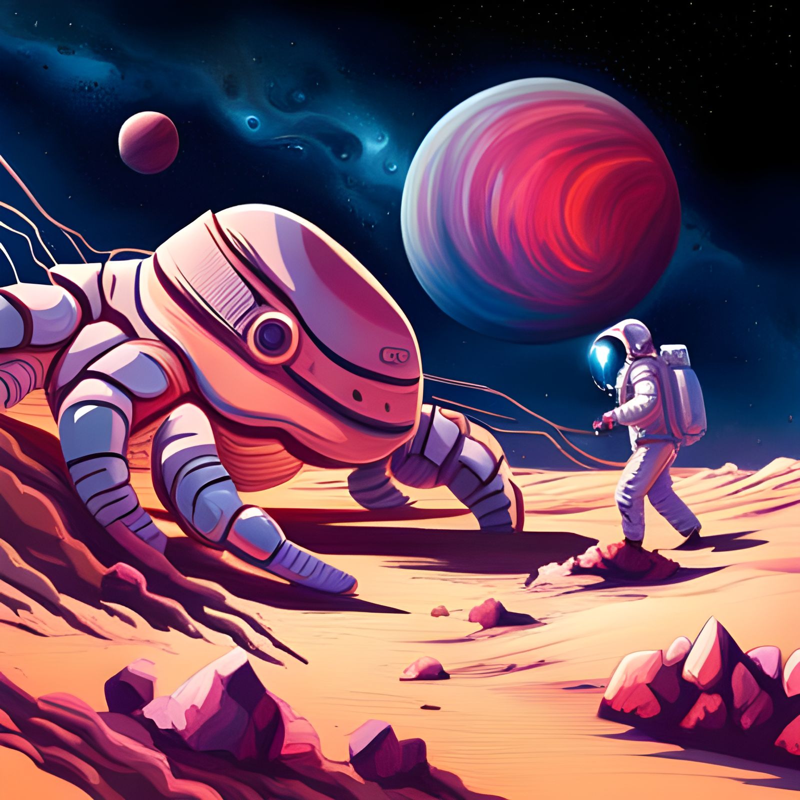 Alien encounter - AI Generated Artwork - NightCafe Creator