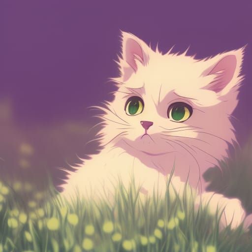 cute anime kitten - AI Generated Artwork - NightCafe Creator