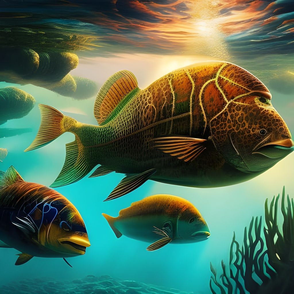 Fish gang - AI Generated Artwork - NightCafe Creator