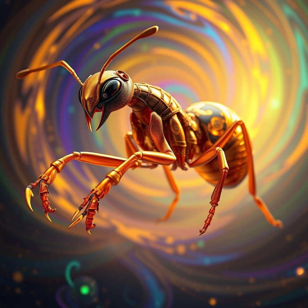 ant mixed with cheetah - Majestic Ant-Cheetah Hybrid in Irid...