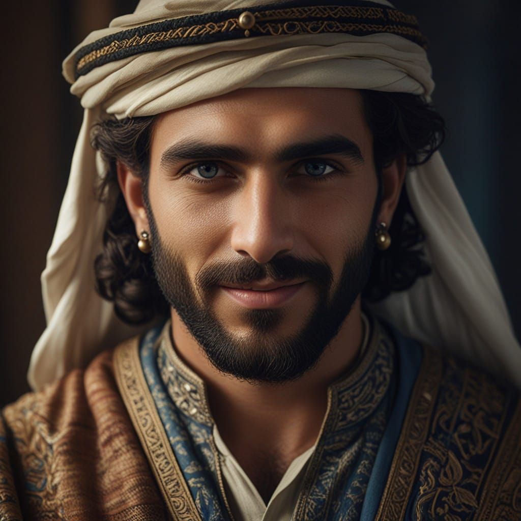 Handsome Young Prince in Regal Splendor - AI Art