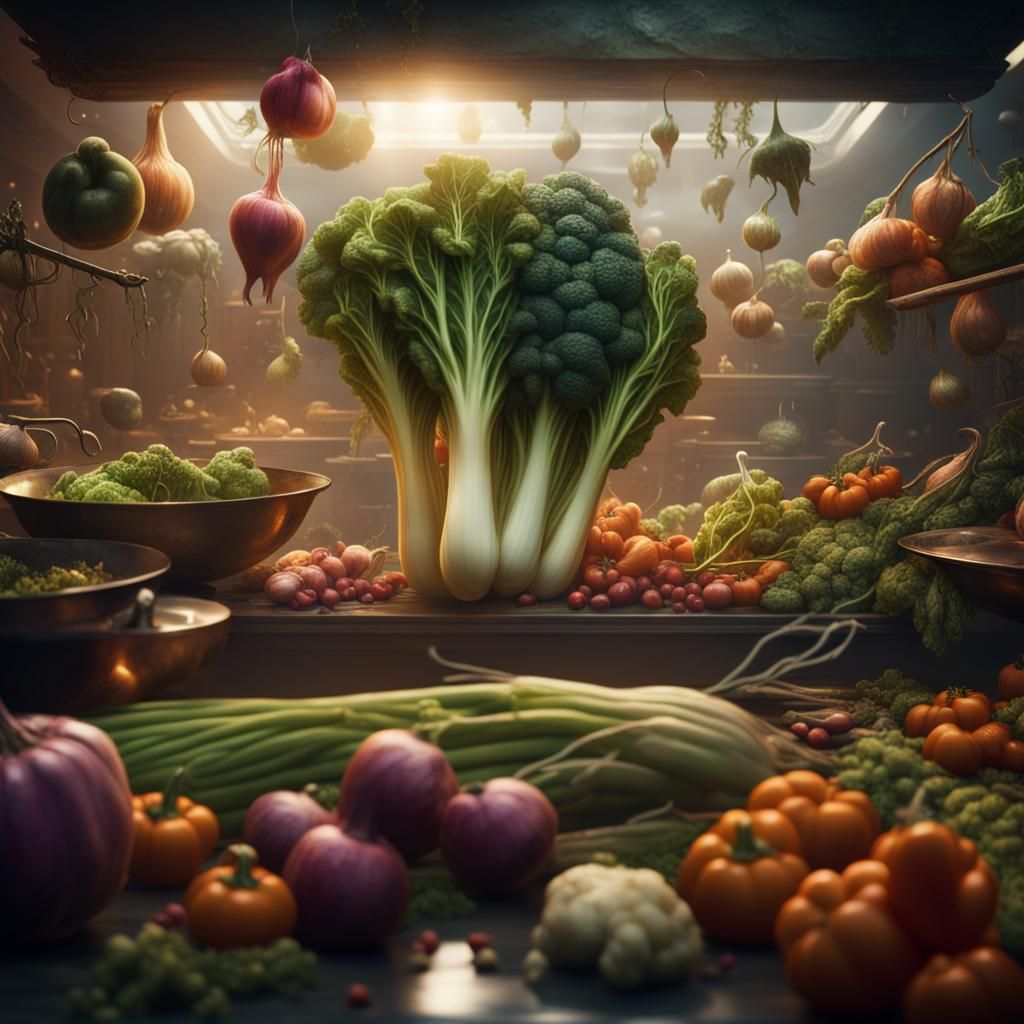 shiny magical sentient vegetables - AI Generated Artwork - NightCafe ...