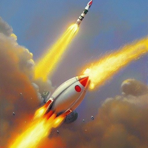rocket go boom - AI Generated Artwork - NightCafe Creator