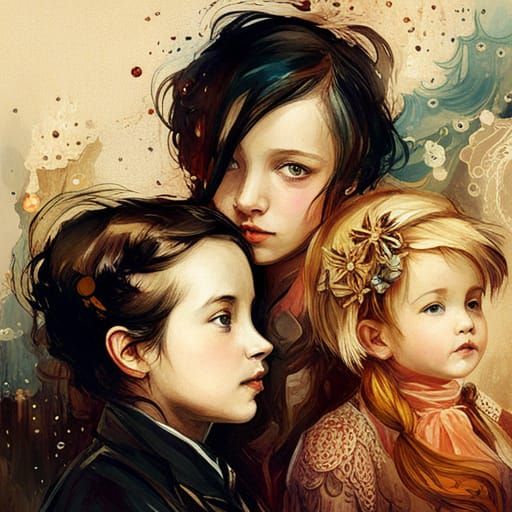 Kids - AI Generated Artwork - NightCafe Creator