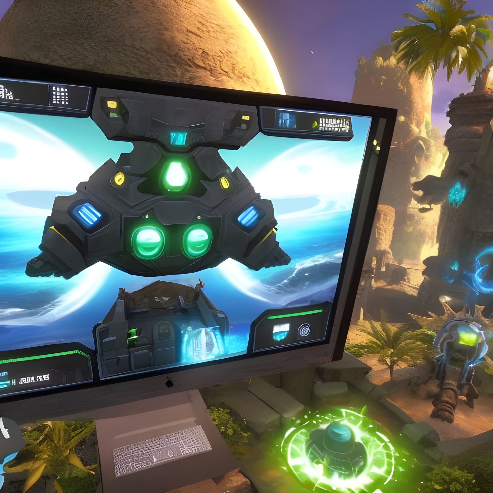 Playing Games - AI Generated Artwork - NightCafe Creator