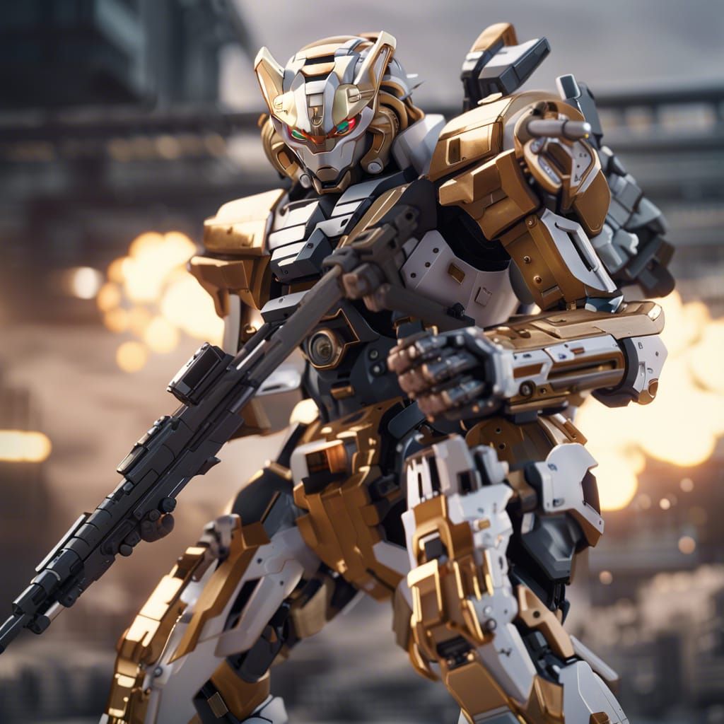 Tiger armour Mecha suit - AI Generated Artwork - NightCafe Creator