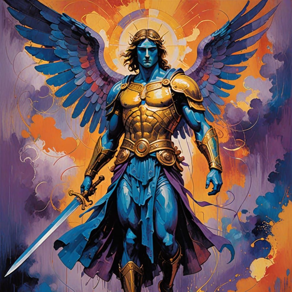 Powerful Archangel Michael Leads Heavenly Host in ... - AI Art