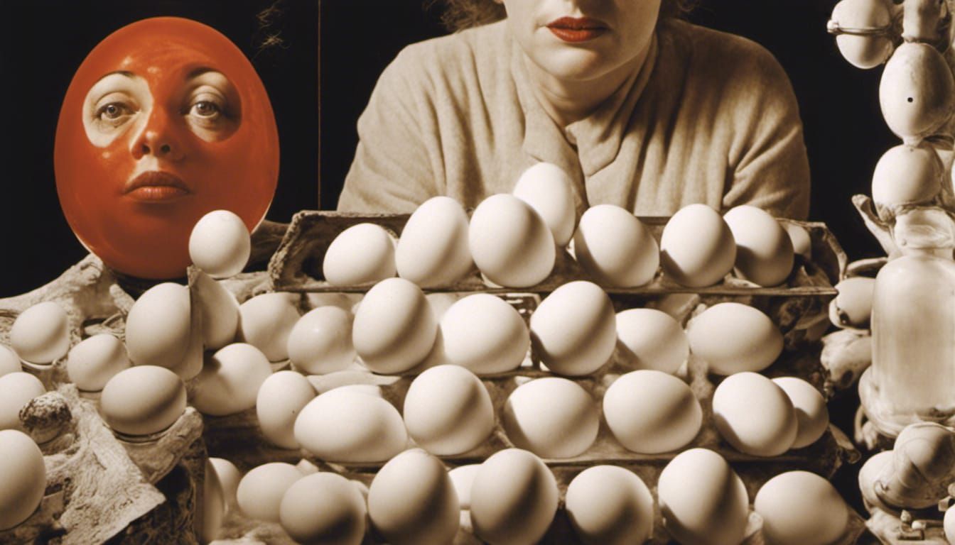 The Egg Lady - AI Generated Artwork - NightCafe Creator