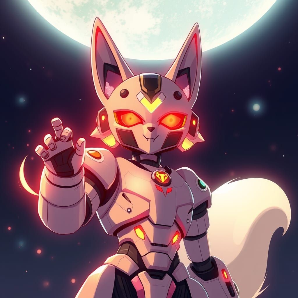 Robot Kitsune - Robot Kitsune Masterpiece in Anime Style
