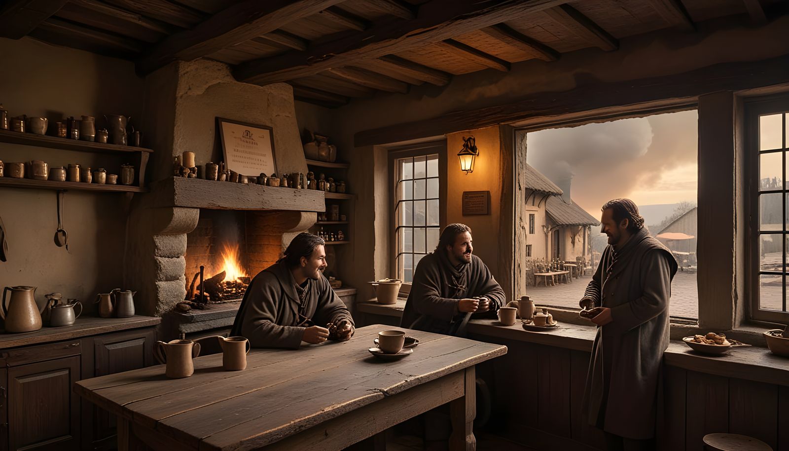 A Medieval Coffee Shop (I soo wish to be there right now😣)