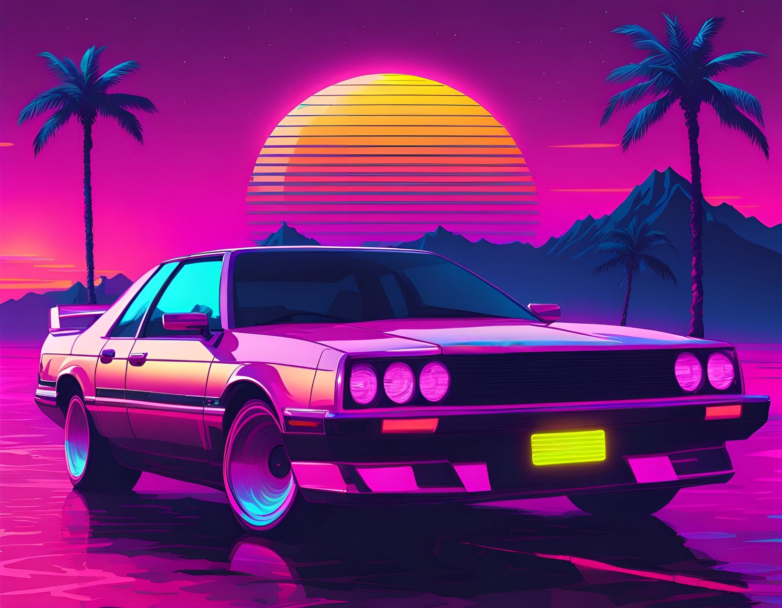 Vaporwave Music as an Art Piece - AI Generated Artwork - NightCafe Creator