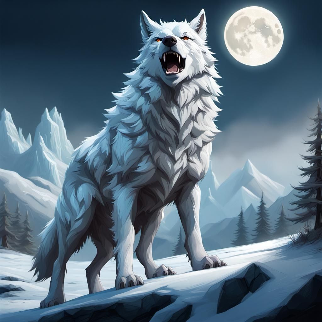 White Wolf - AI Generated Artwork - NightCafe Creator