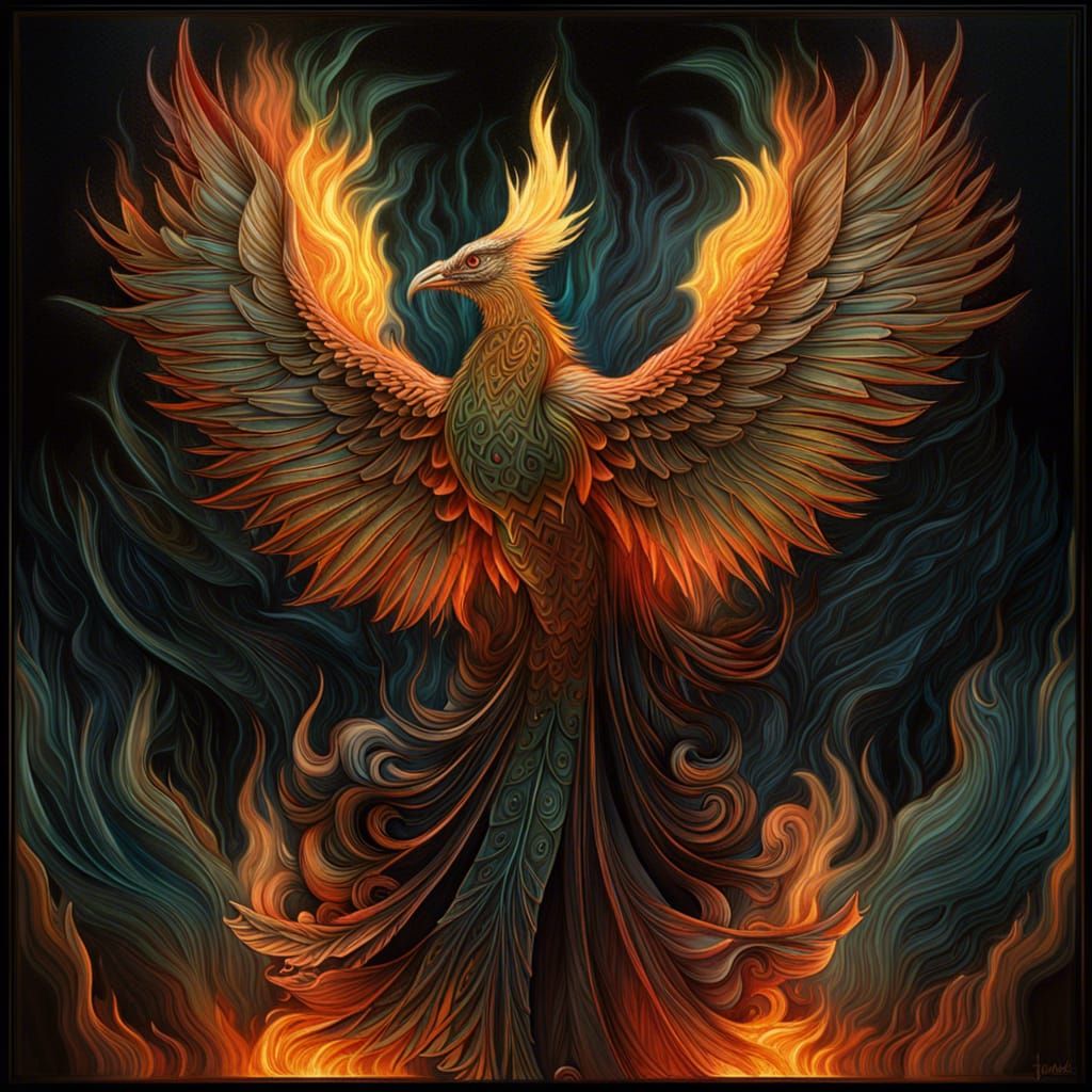Phoenix rising - AI Generated Artwork - NightCafe Creator