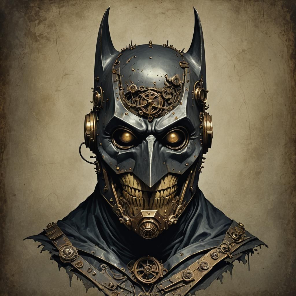 Steampunk Batman horror mask scary - Steampunk Batman Horror...