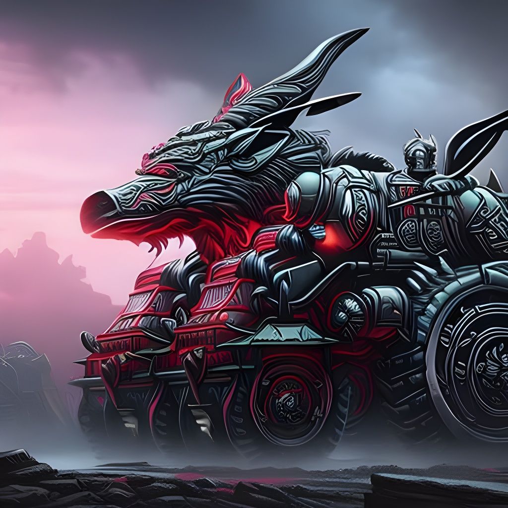 dieselpunk dwarf riding a warthog - AI Generated Artwork - NightCafe ...