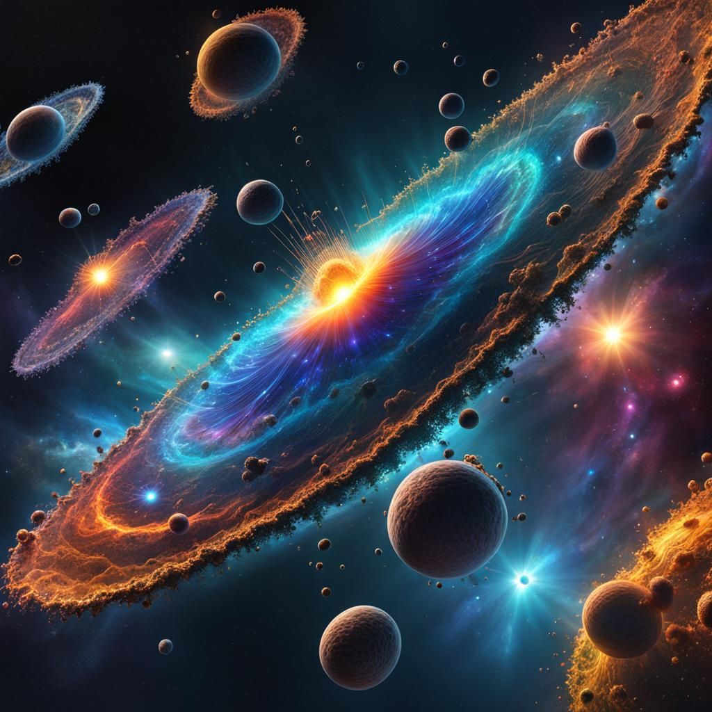 Galactic formation - AI Generated Artwork - NightCafe Creator