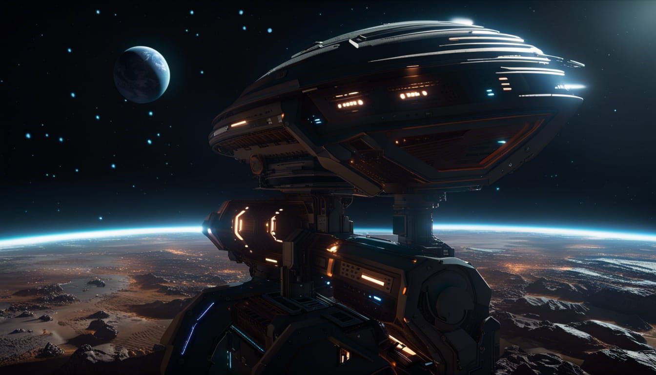 Earth dynamic lighting sci-fi spacecore 8k resolution - AI Generated Artwork - NightCafe Creator