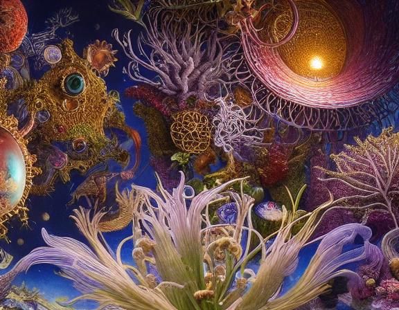 mysterious life without gravity - weightless environment, Ernst Haeckel ...