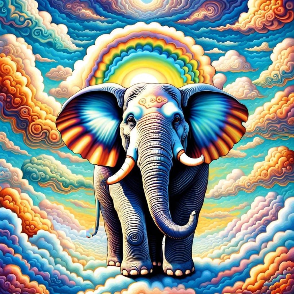 Cloud Elephant - AI Generated Artwork - NightCafe Creator