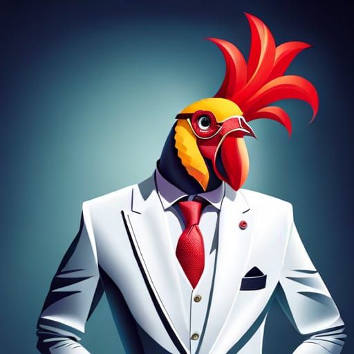 anthropomorphic rooster in the news - AI Generated Artwork - NightCafe ...