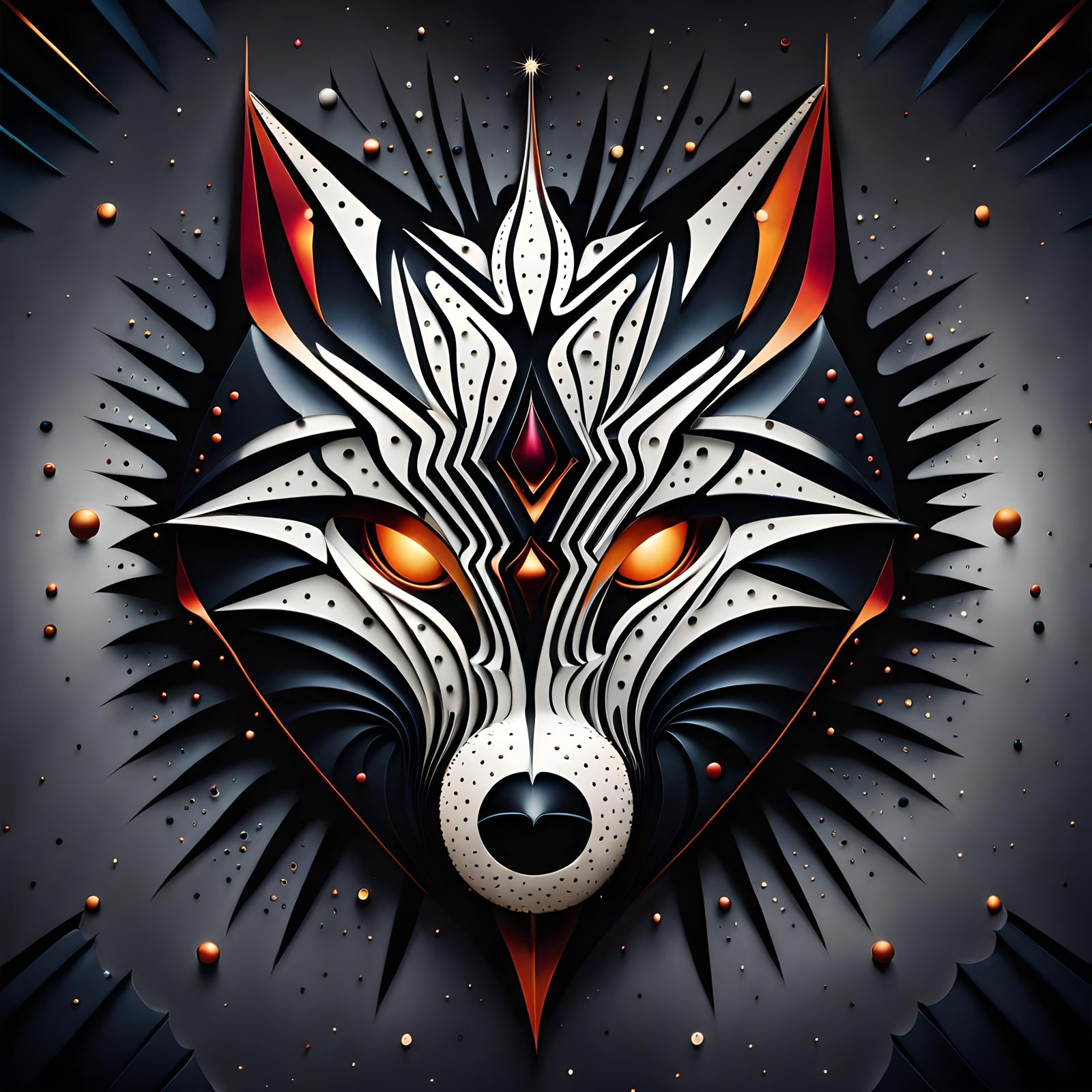 Southern Wolf Design - AI Generated Artwork - NightCafe Creator