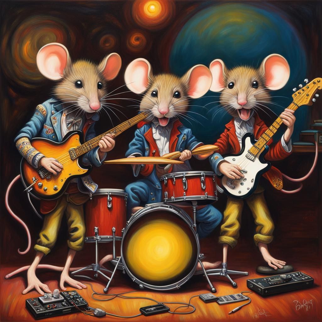 "She loves you, yeah, yeah, yeah," from the Beatle Mouse Band. - AI ...