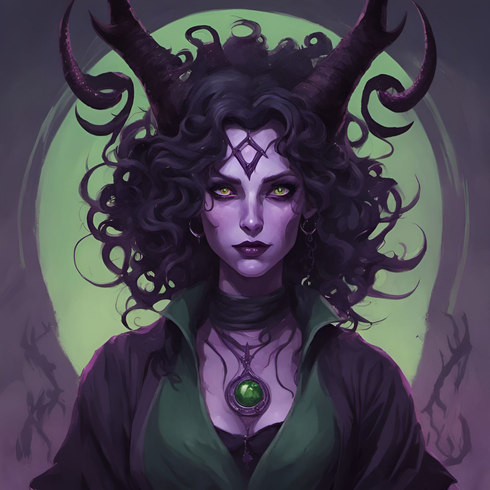 Female Hexblood Aberrant Mind Sorcerer with Night Hag and Mindflayer ...