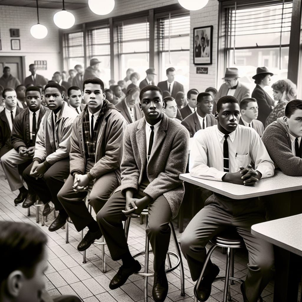 On February 1, 1960, four African American college students staged a ...