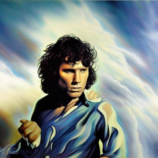 Jim Morrison Riders on the Storm - AI Generated Artwork - NightCafe Creator