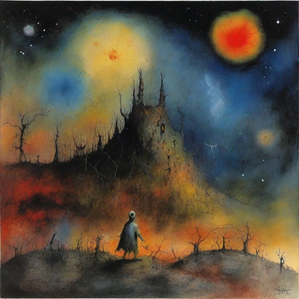 Galaxy by Zdzislaw Beksinski Joan Miro Dr. Seuss Stephen Gammell ...