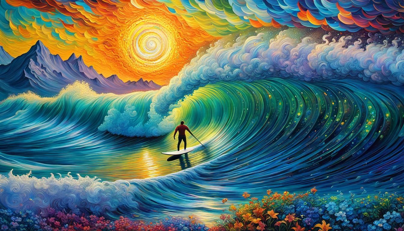 The ultimate wave - AI Generated Artwork - NightCafe Creator