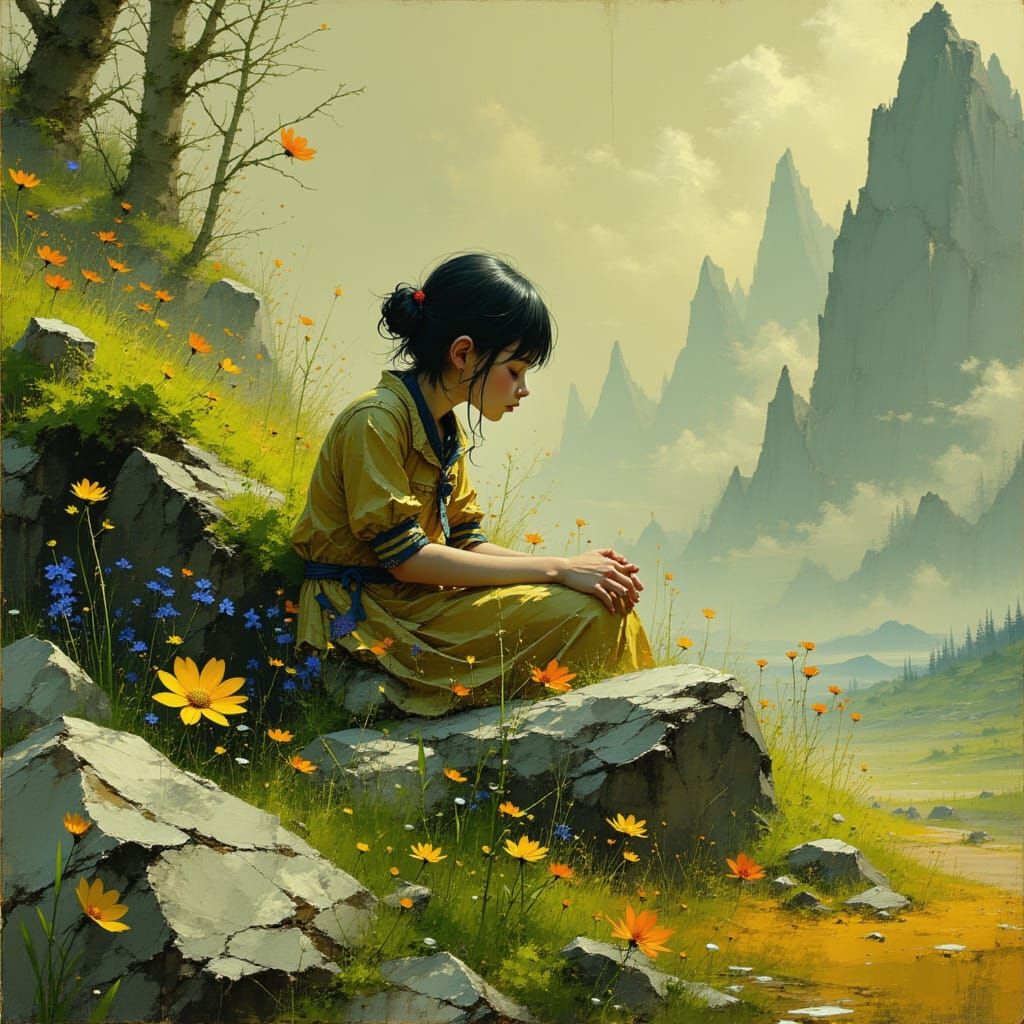 "In tears who will embrace and mellow hips of rocks into a tender ...