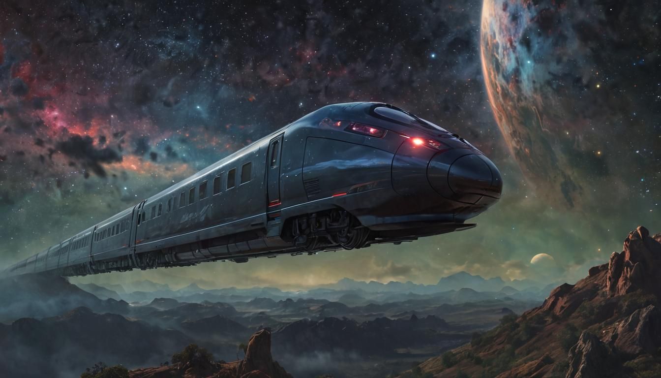 Nebula High Speed Rail Express (JuggernautXLv9) - AI Generated Artwork ...