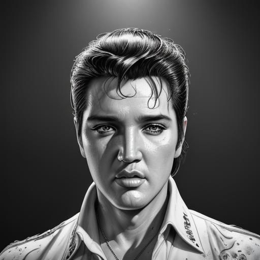 Elvis Presley - AI Generated Artwork - NightCafe Creator