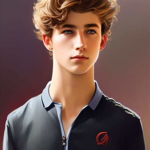 teenage boy student - AI Generated Artwork - NightCafe Creator