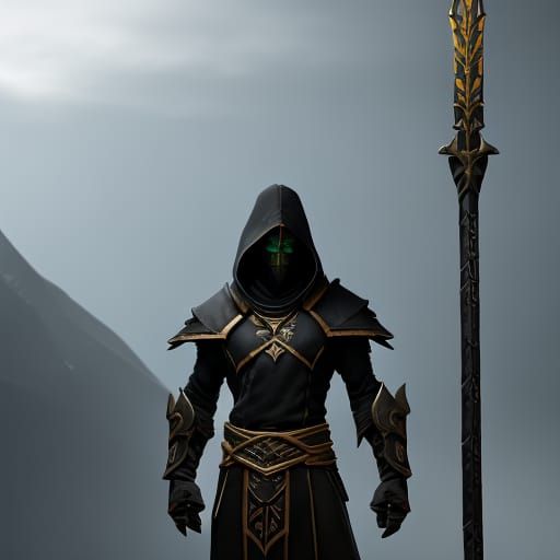 Glaive Wielding Character - AI Generated Artwork - NightCafe Creator