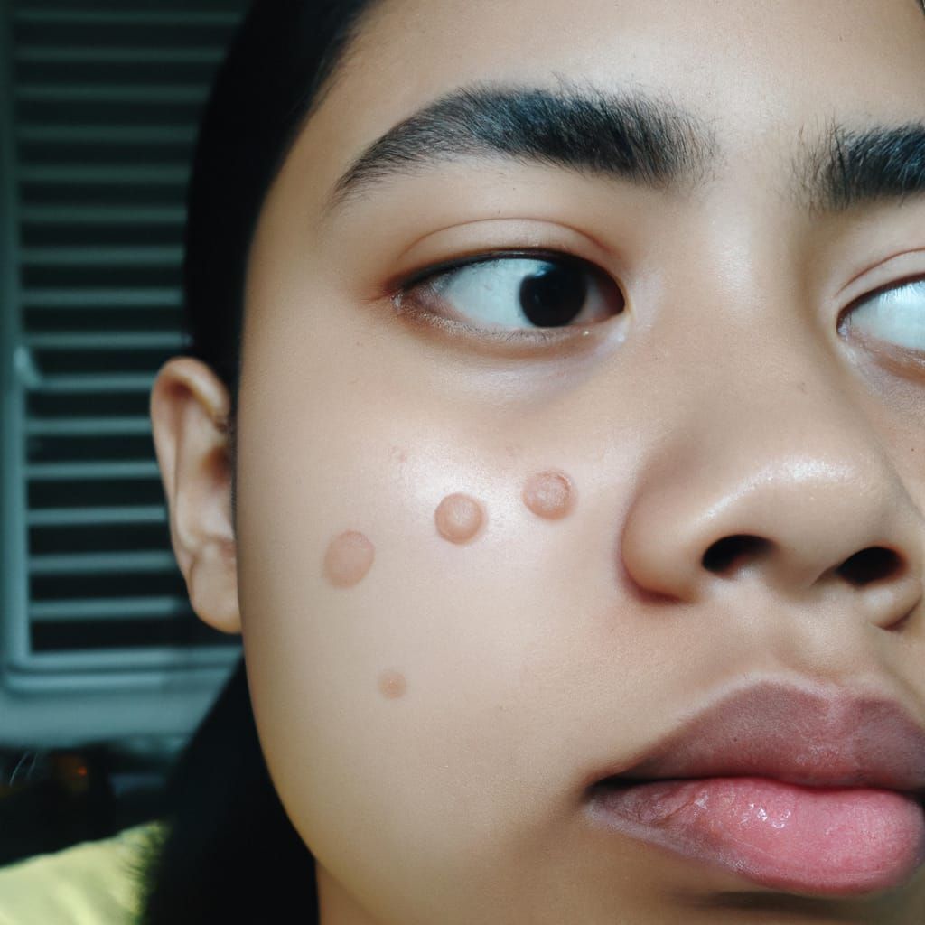 All her pimples popped at once 😑 - AI Generated Artwork - NightCafe Creator