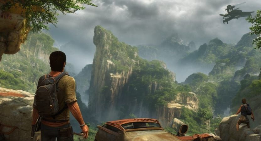 Nathan Drake Uncharted - AI Generated Artwork - NightCafe Creator