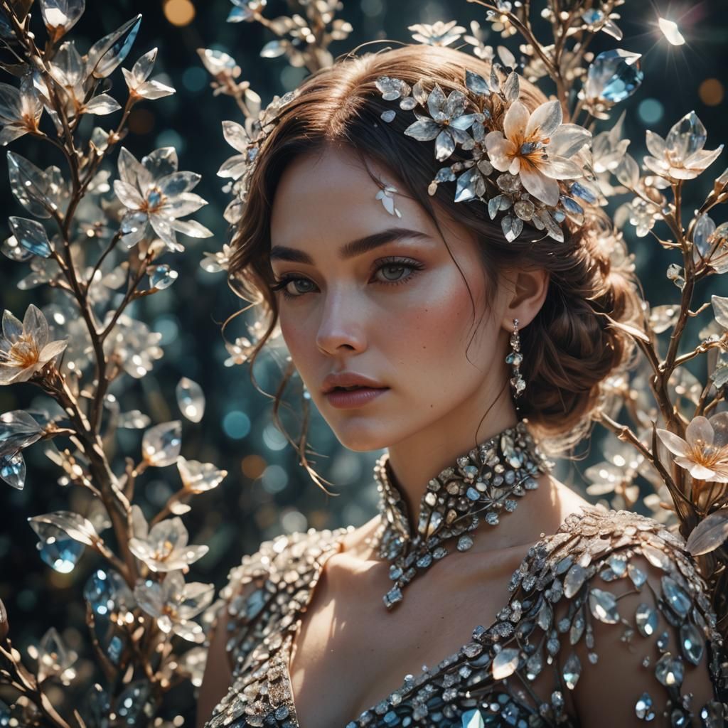 Crystal Girl series - AI Generated Artwork - NightCafe Creator