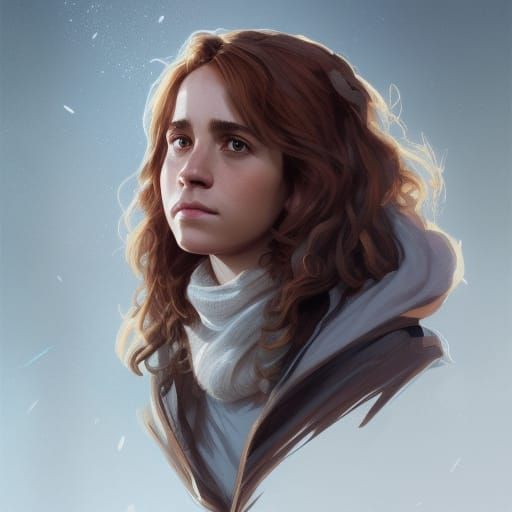 Hermione Granger Portrait - AI Generated Artwork - NightCafe Creator